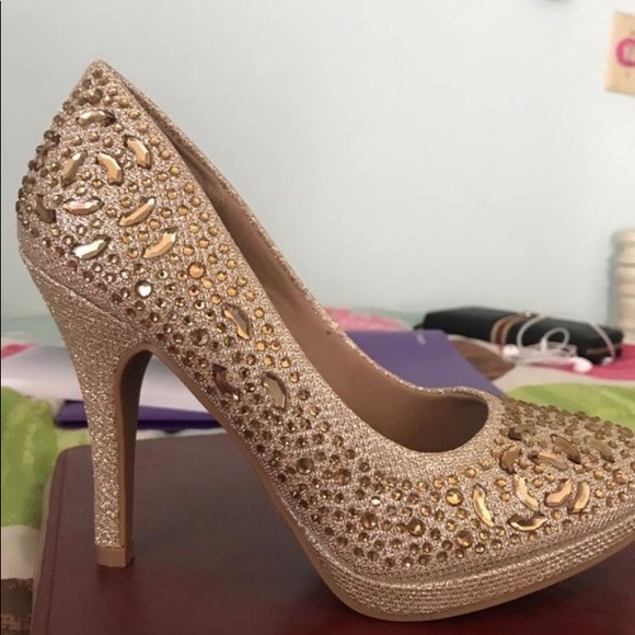 Shoes | Gold Prom Heels | Poshmark